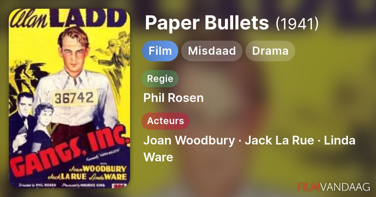 Paper Bullets (film, 1941) - FilmVandaag.nl