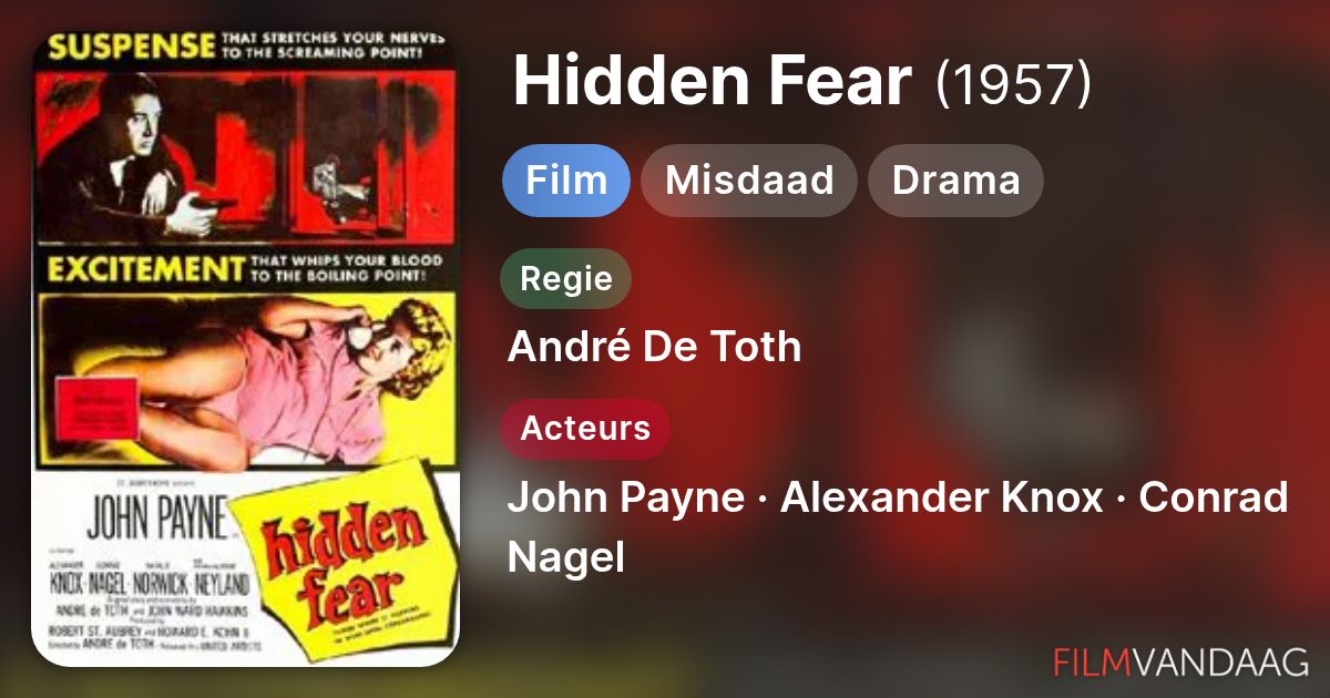 Hidden Fear (film, 1957) - FilmVandaag.nl