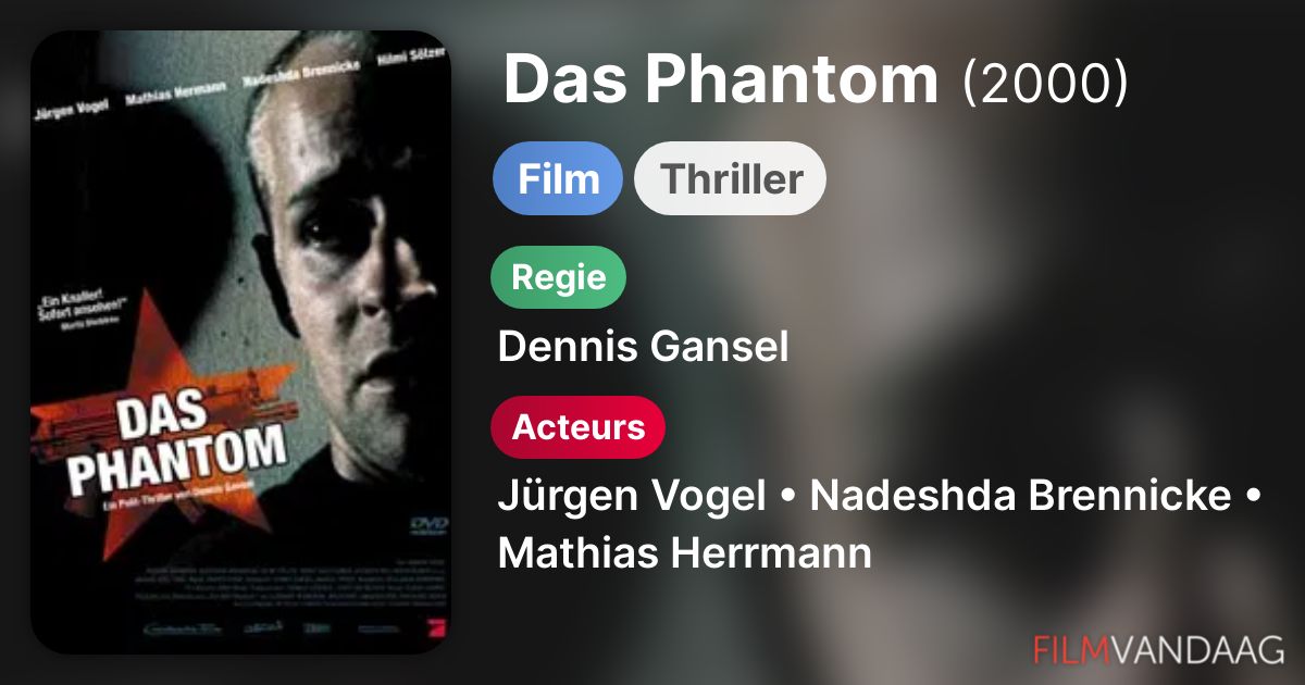 Das Phantom (film, 2000) - FilmVandaag.nl