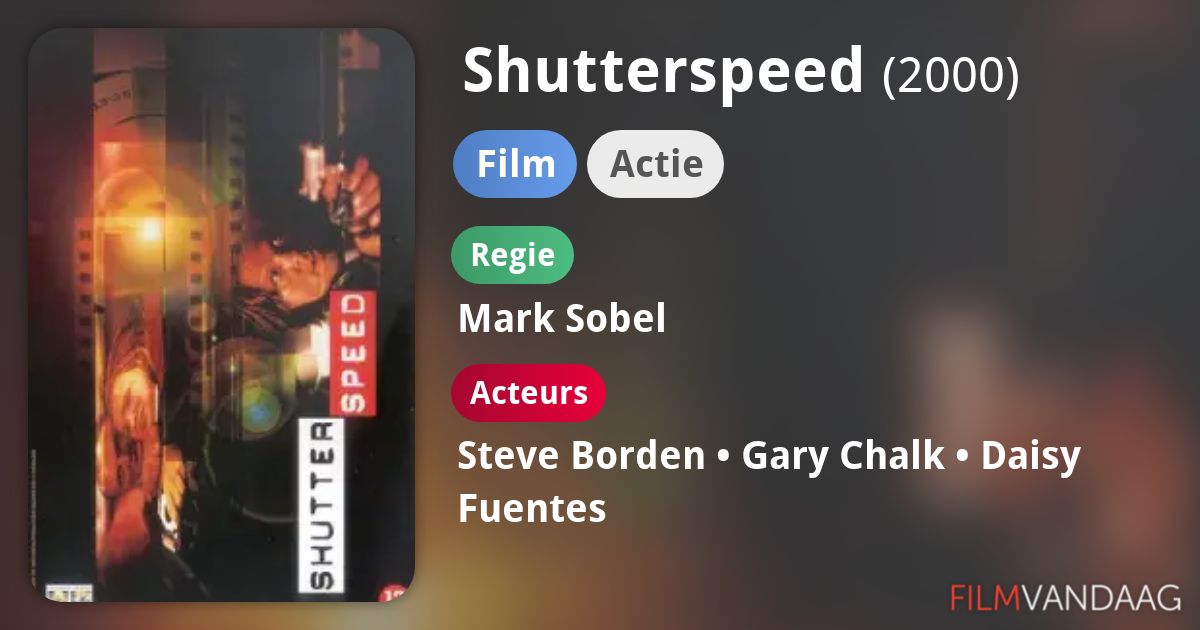 Shutterspeed (film, 2000) - FilmVandaag.nl