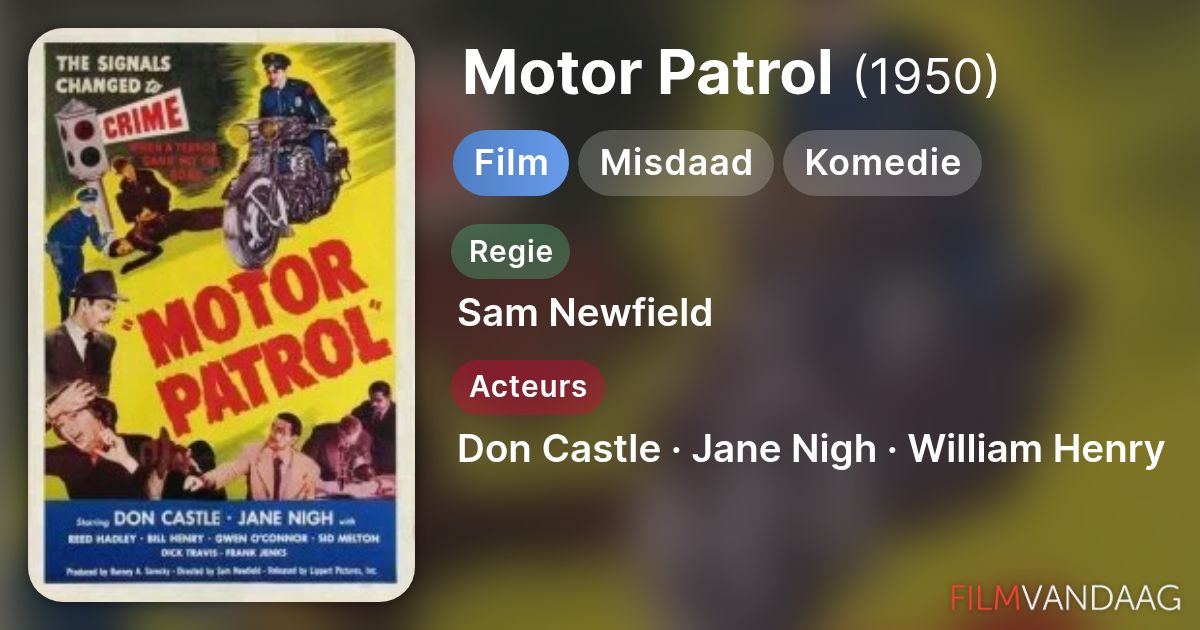 Motor Patrol (film, 1950) - FilmVandaag.nl