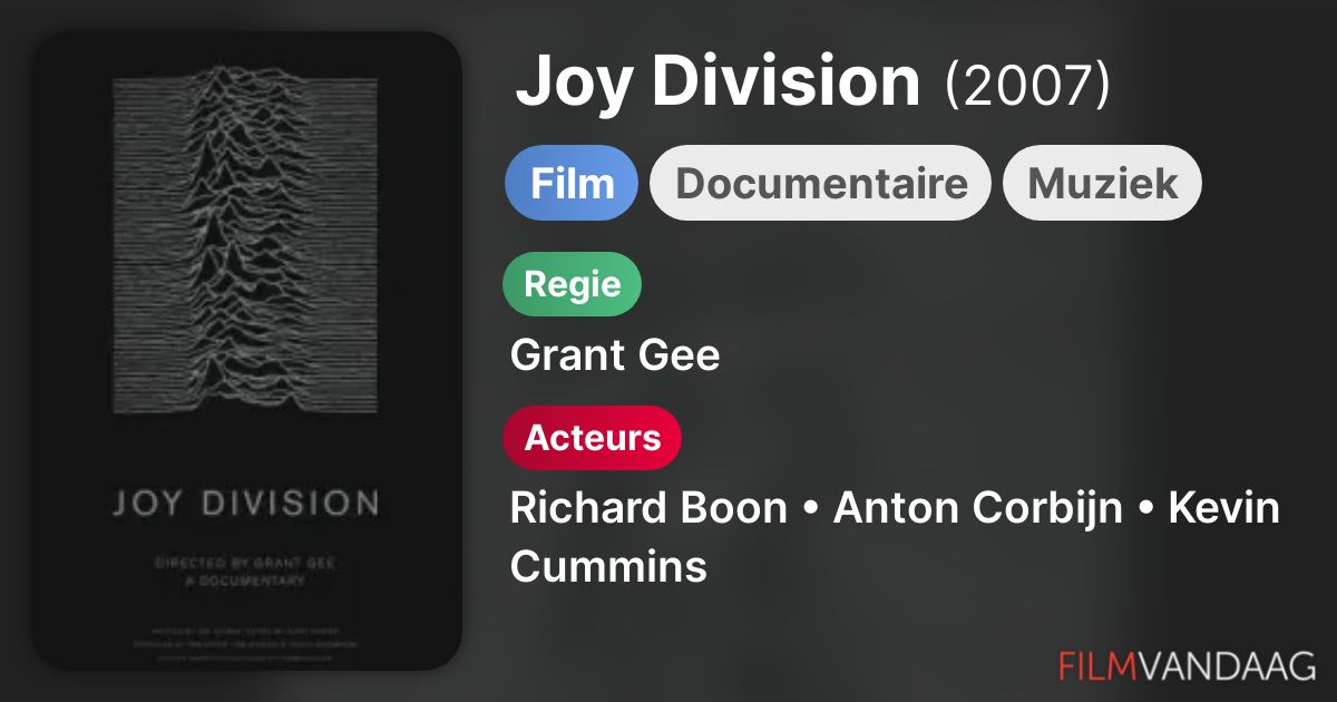 Joy Division (film, 2007) - FilmVandaag.nl