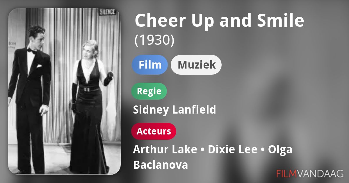Cheer Up and Smile (film, 1930) - FilmVandaag.nl