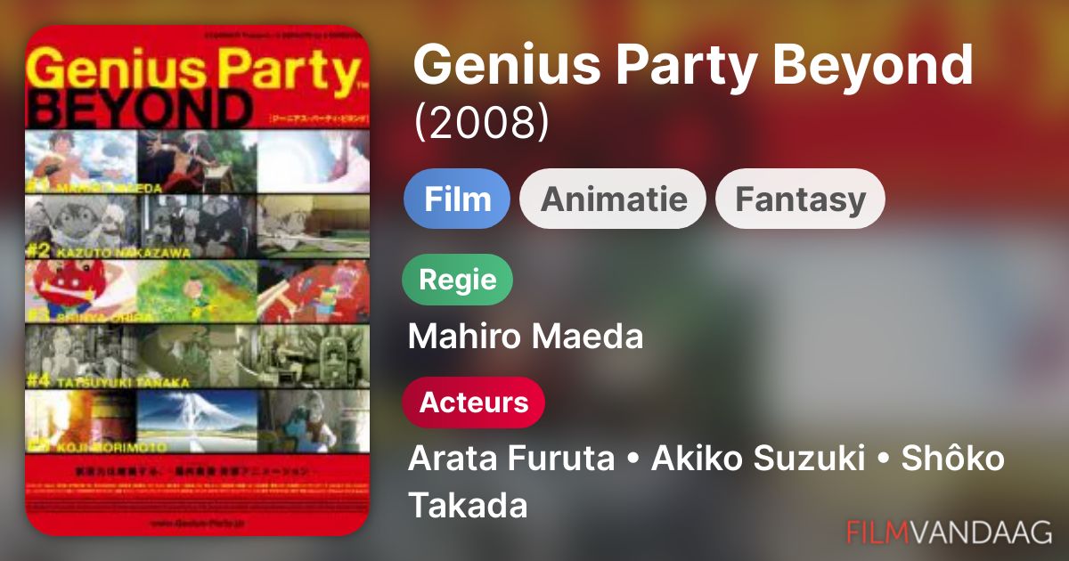 Genius Party Beyond (film, 2008) - FilmVandaag.nl