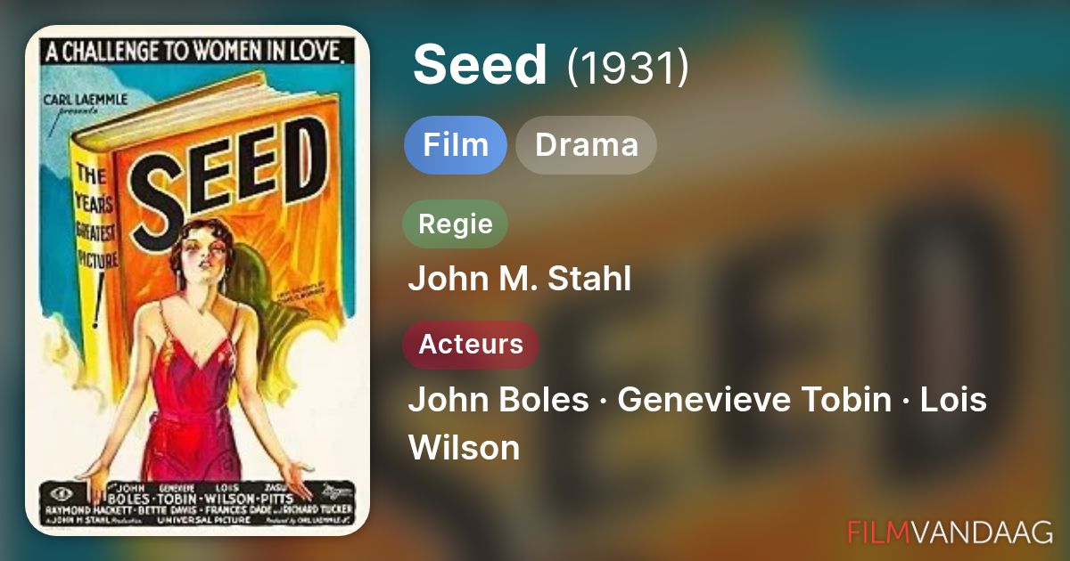 Seed (film, 1931) - FilmVandaag.nl