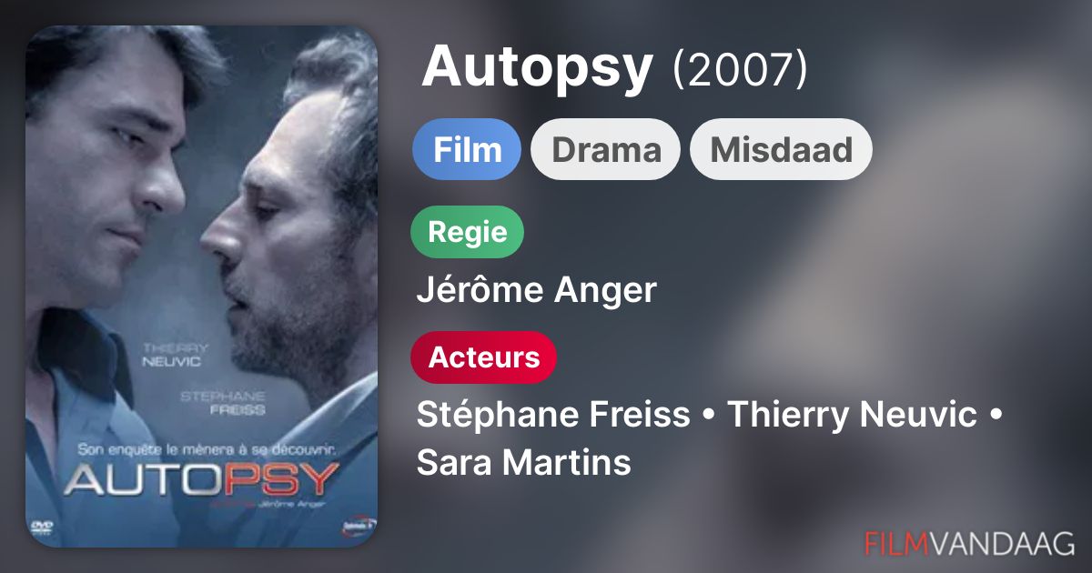 Autopsy (film, 2007) - FilmVandaag.nl