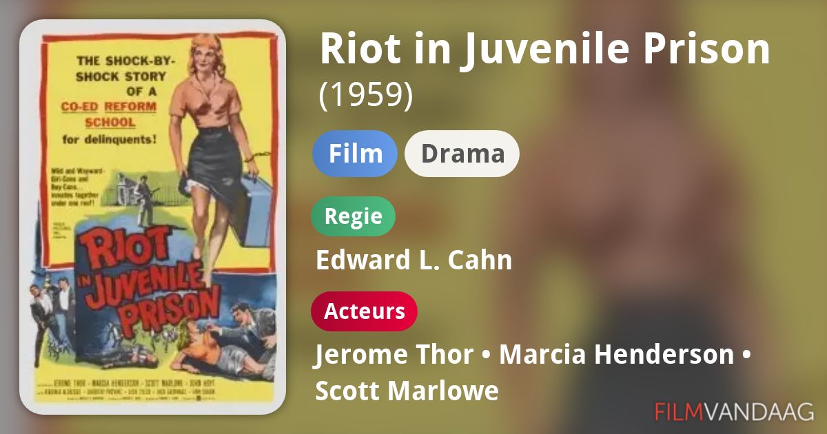 Riot in Juvenile Prison (film, 1959) - FilmVandaag.nl