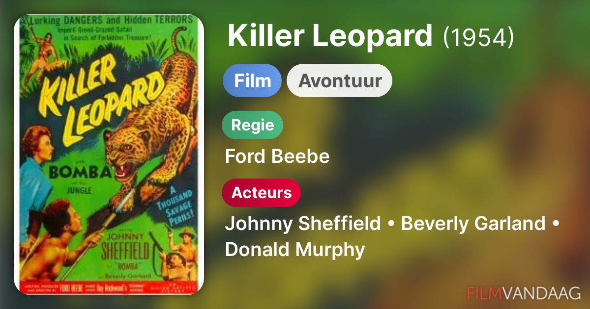 Killer Leopard (film, 1954) - FilmVandaag.nl