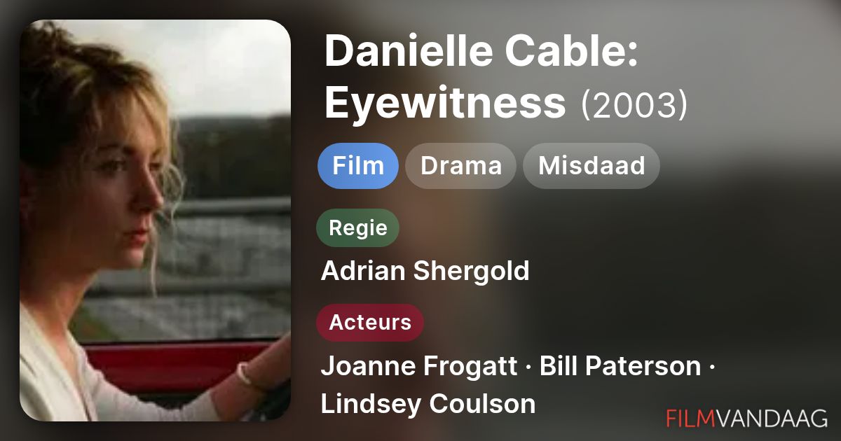 Danielle Cable: Eyewitness (film, 2003) - FilmVandaag.nl