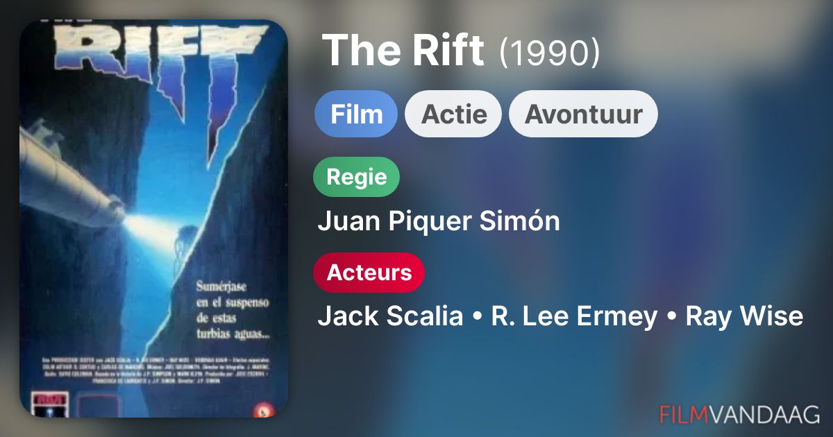 The Rift (film, 1990) - FilmVandaag.nl