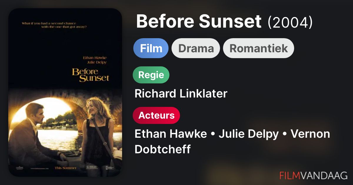 Before Sunset (film, 2004) - FilmVandaag.nl