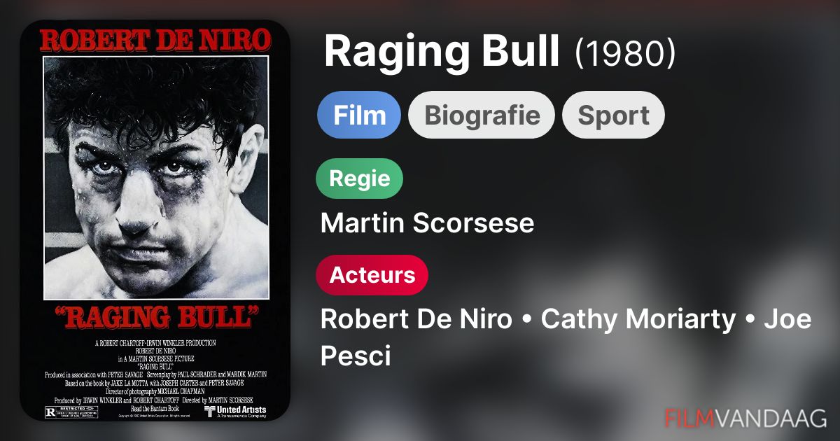 Raging Bull (film, 1980) - FilmVandaag.nl