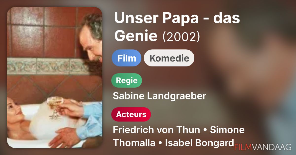 Unser Papa - das Genie (film, 2002) - FilmVandaag.nl