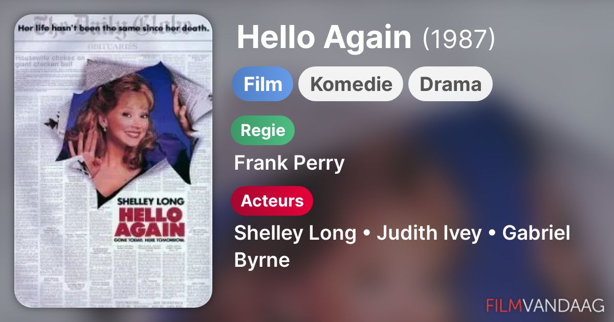 Hello Again (film, 1987) - FilmVandaag.nl