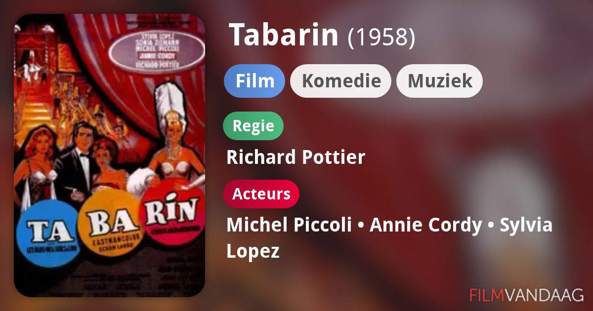 Tabarin (film, 1958) - FilmVandaag.nl