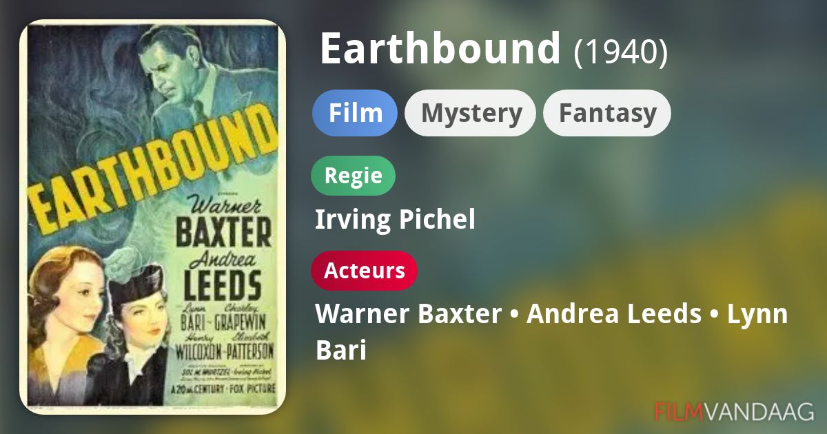 Earthbound (film, 1940) kopen op dvd of blu-ray - FilmVandaag.nl