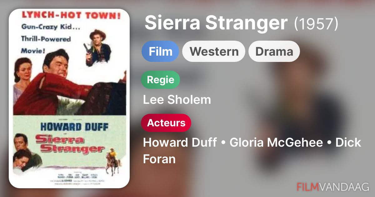 Sierra Stranger (film, 1957) - FilmVandaag.nl