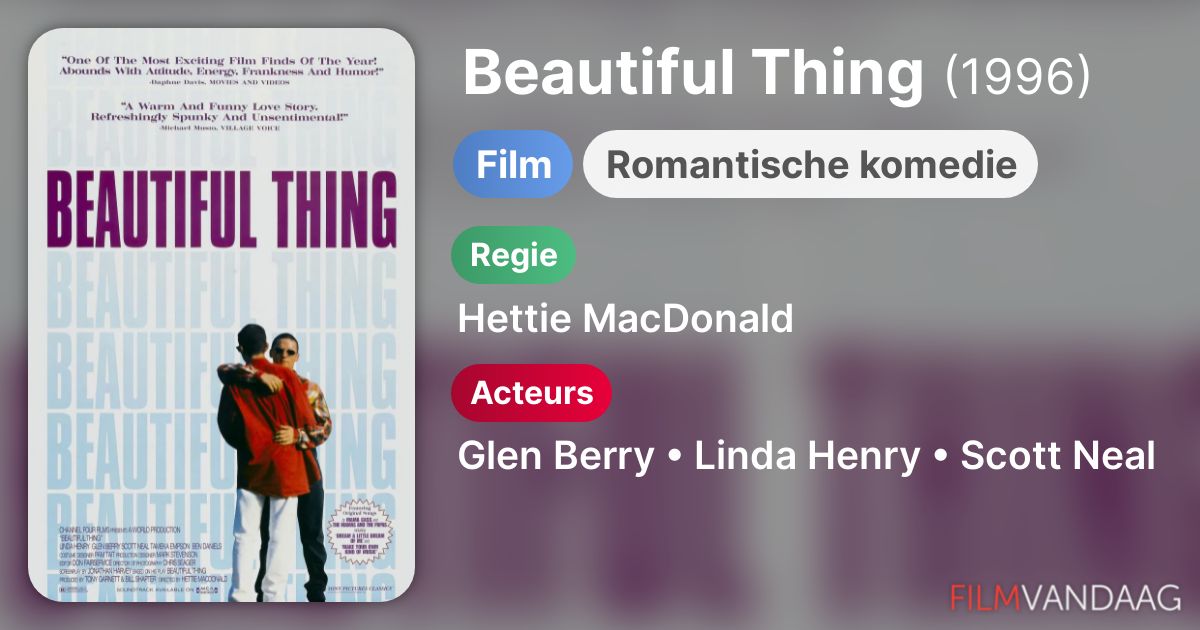 Beautiful Thing (film, 1996) - FilmVandaag.nl