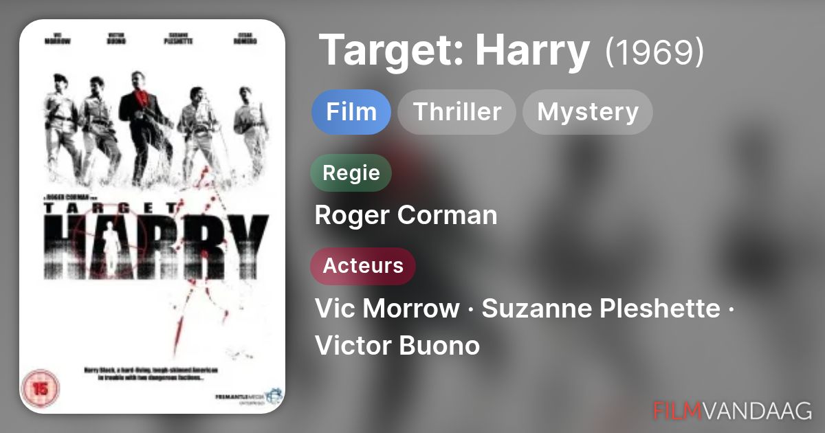 Target: Harry (film, 1969) - FilmVandaag.nl