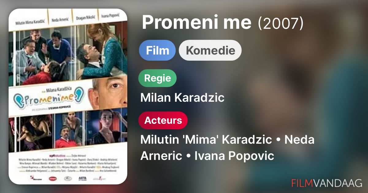 Promeni me (film, 2007) - FilmVandaag.nl