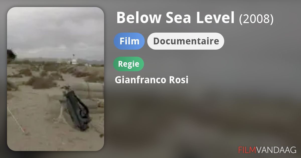 Below Sea Level (film, 2008) - FilmVandaag.nl