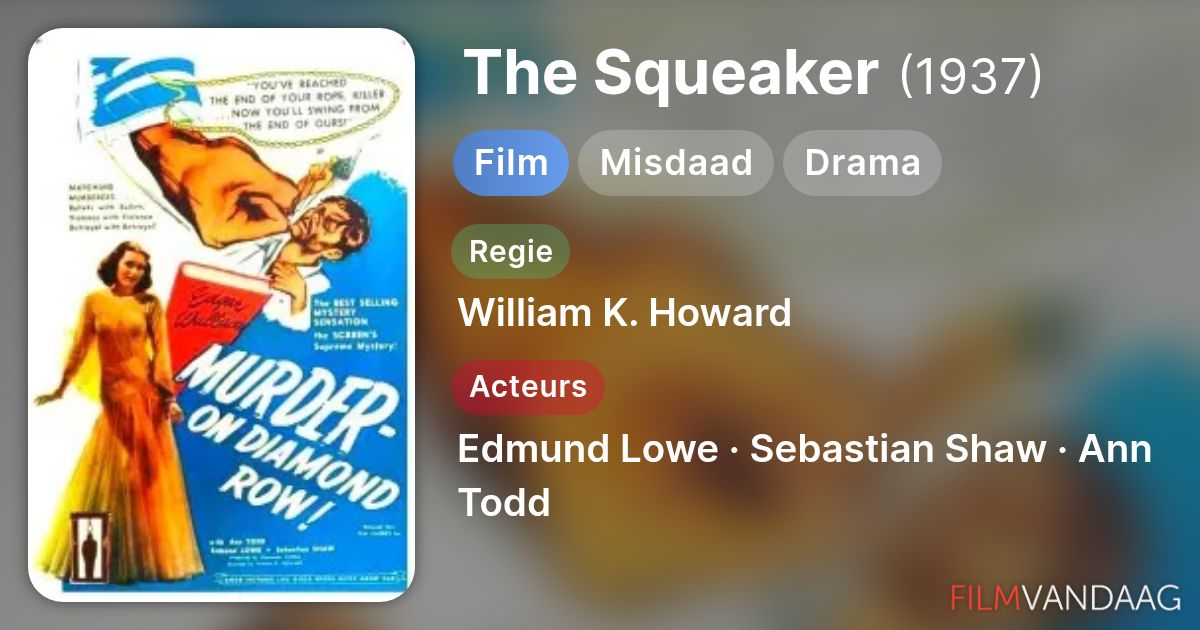 The Squeaker (film, 1937) - FilmVandaag.nl
