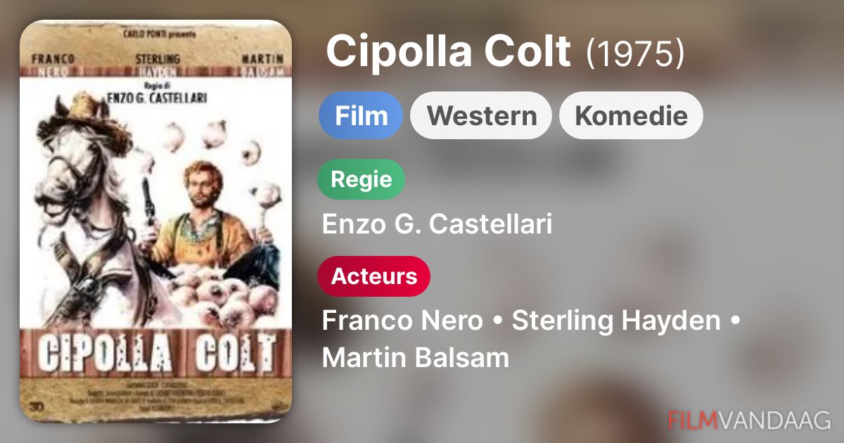 Cipolla Colt (film, 1976) - FilmVandaag.nl