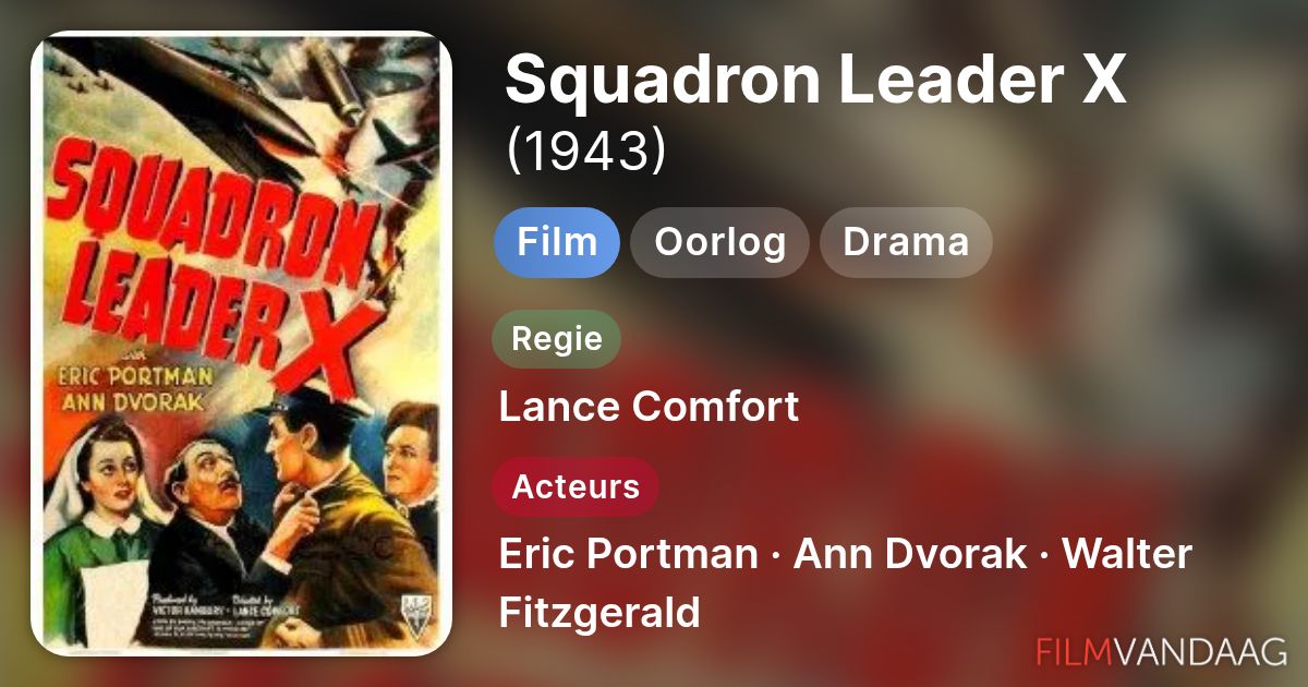 Squadron Leader X (film, 1943) - FilmVandaag.nl