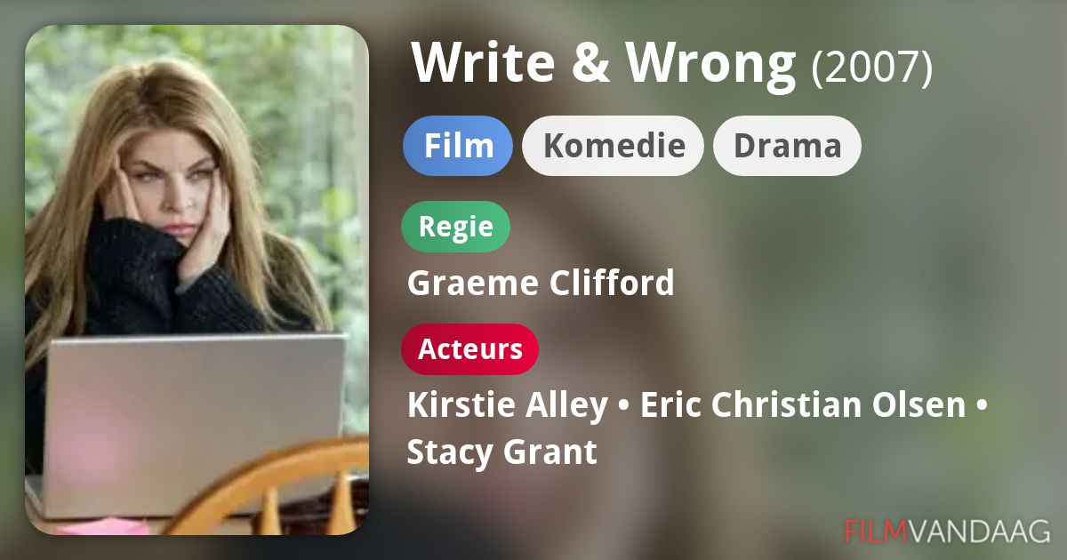 Write & Wrong (film, 2007) - FilmVandaag.nl
