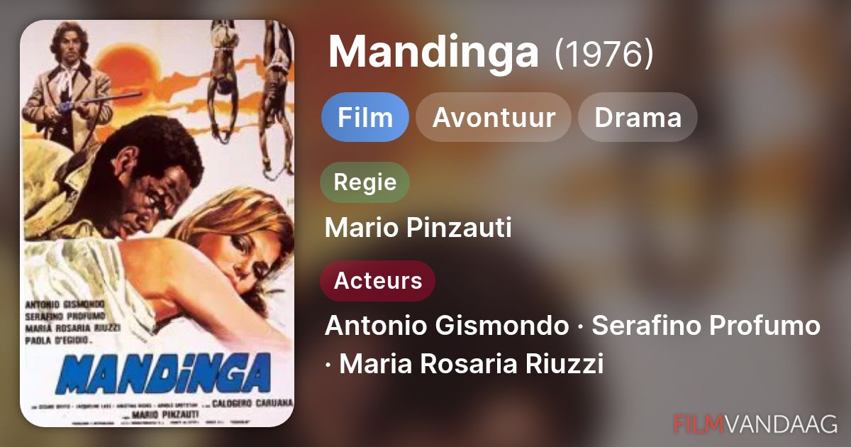 Mandinga (film, 1976) - FilmVandaag.nl