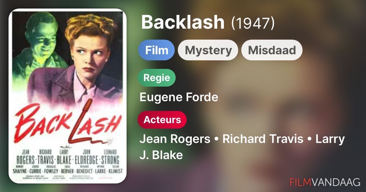 Backlash (film, 1947) - FilmVandaag.nl