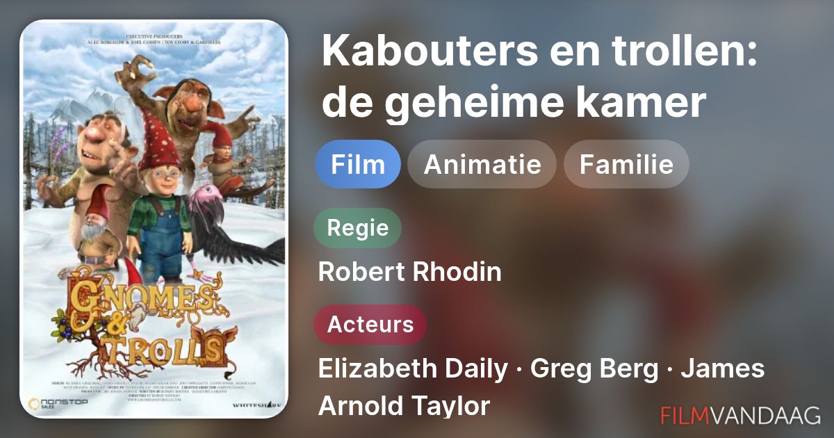 Uitzending gemist: Kabouters en trollen: de geheime kamer (film, 2009 ...