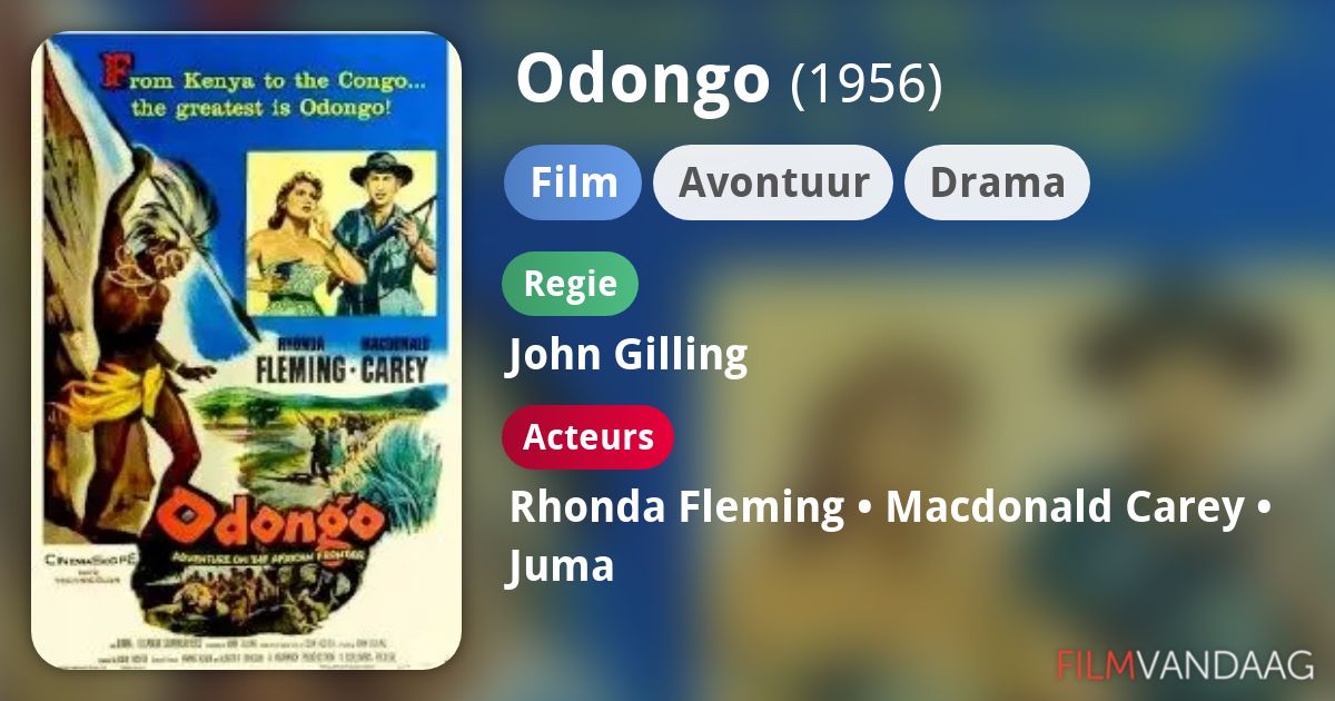 Odongo (film, 1956) - FilmVandaag.nl
