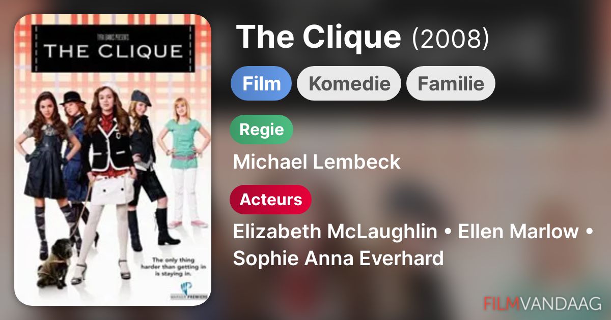 The Clique (film, 2008) - FilmVandaag.nl