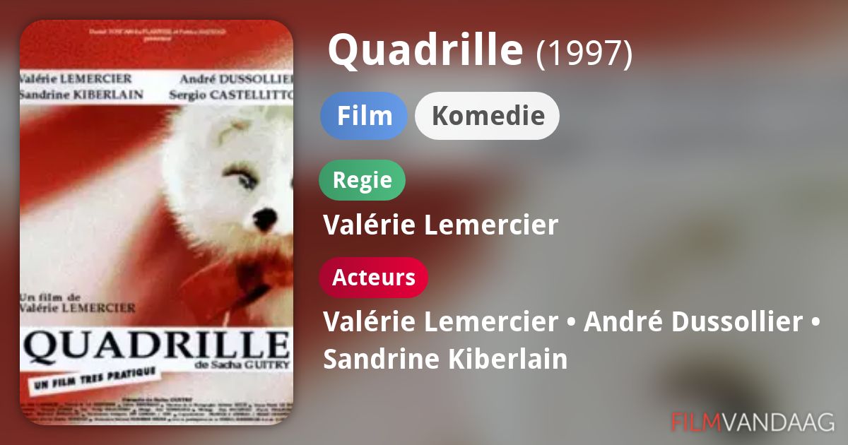 Quadrille (film, 1997) - FilmVandaag.nl
