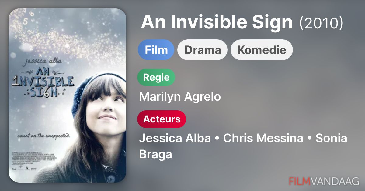 An Invisible Sign (film, 2010) - FilmVandaag.nl