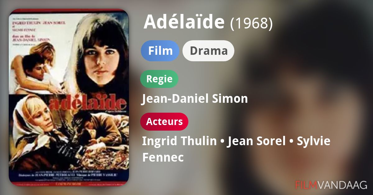 Adélaïde (film, 1968) - FilmVandaag.nl