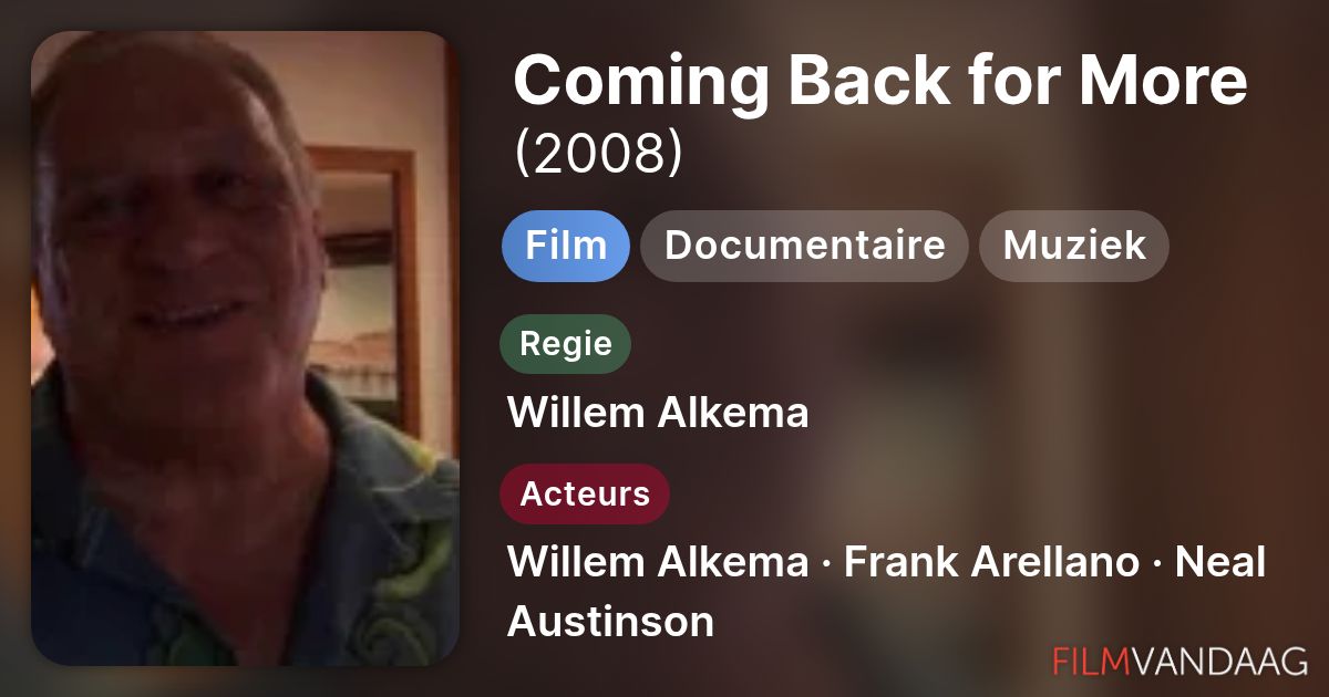 Coming Back for More (film, 2008) - FilmVandaag.nl