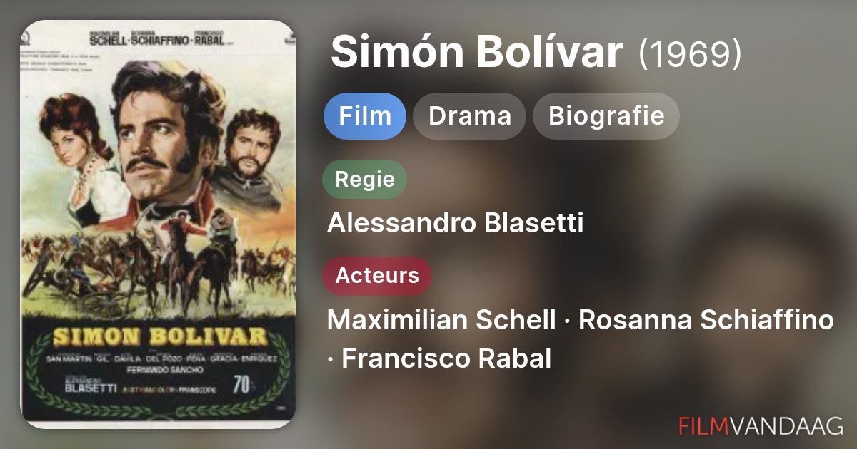 Simón Bolívar (film, 1969) - FilmVandaag.nl