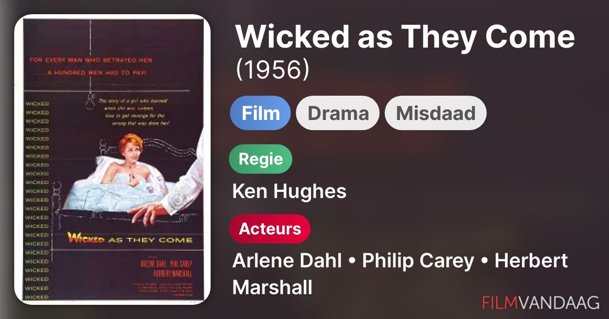 Wicked as They Come (film, 1956) - FilmVandaag.nl