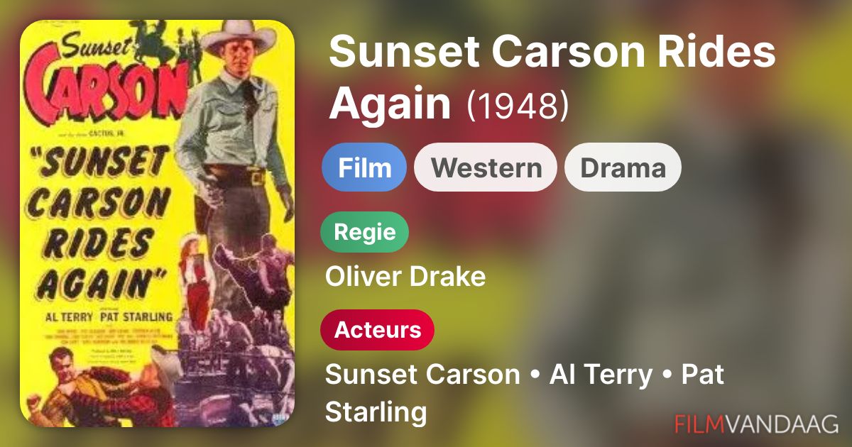 Sunset Carson Rides Again (film, 1948) - FilmVandaag.nl