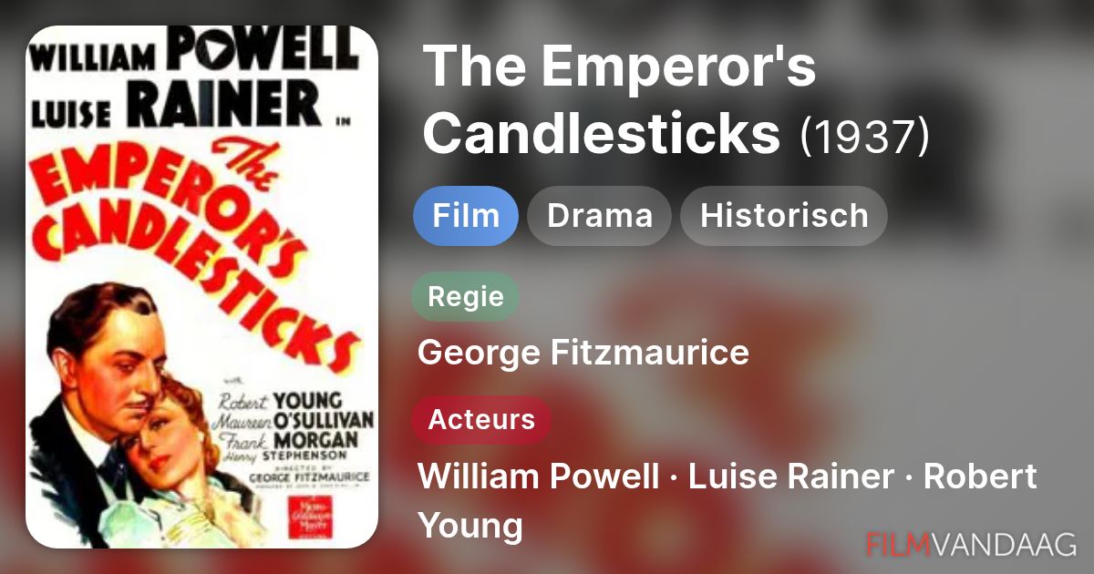 The Emperor's Candlesticks (film, 1937) - FilmVandaag.nl