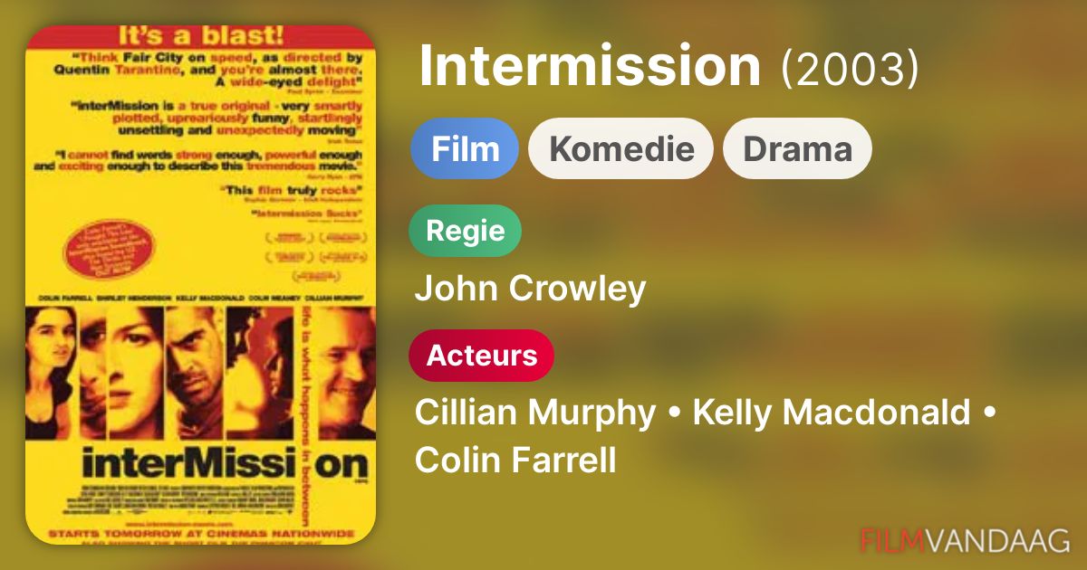 Intermission (film, 2003) - FilmVandaag.nl