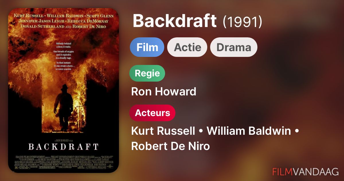 Backdraft (film, 1991) - FilmVandaag.nl