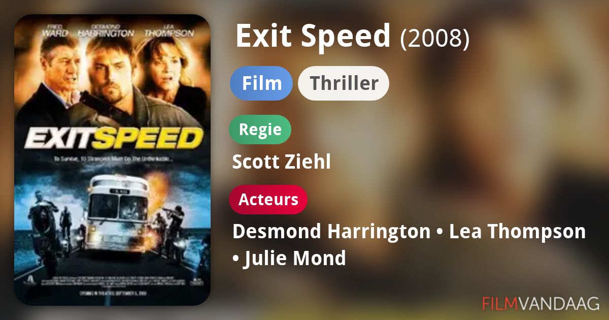 Exit Speed (film, 2008) - FilmVandaag.nl