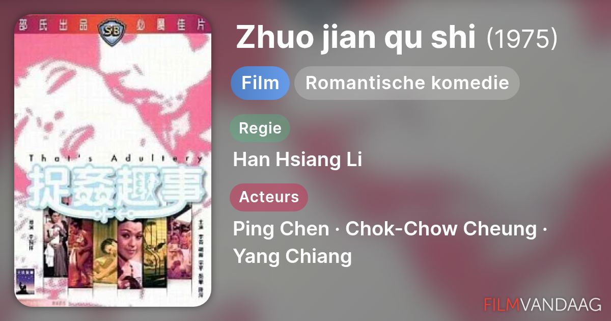 Zhuo jian qu shi (film, 1975) - FilmVandaag.nl