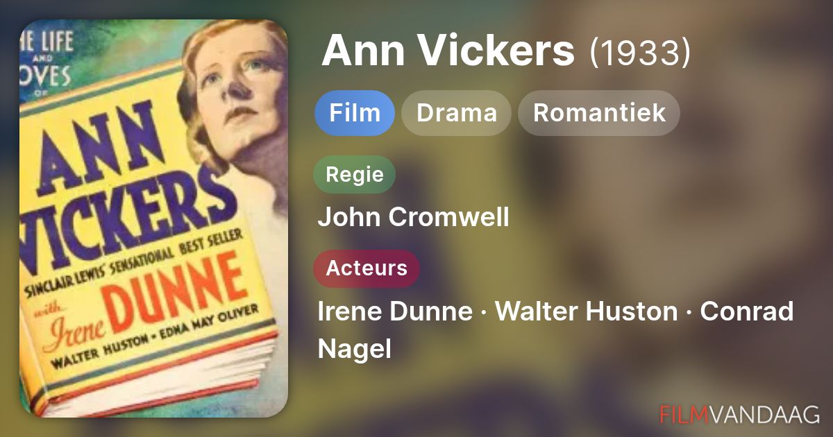 Ann Vickers (film, 1933) - FilmVandaag.nl