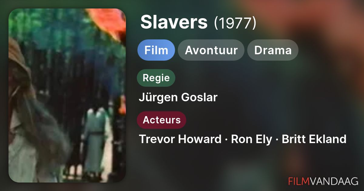Slavers (film, 1977) - FilmVandaag.nl