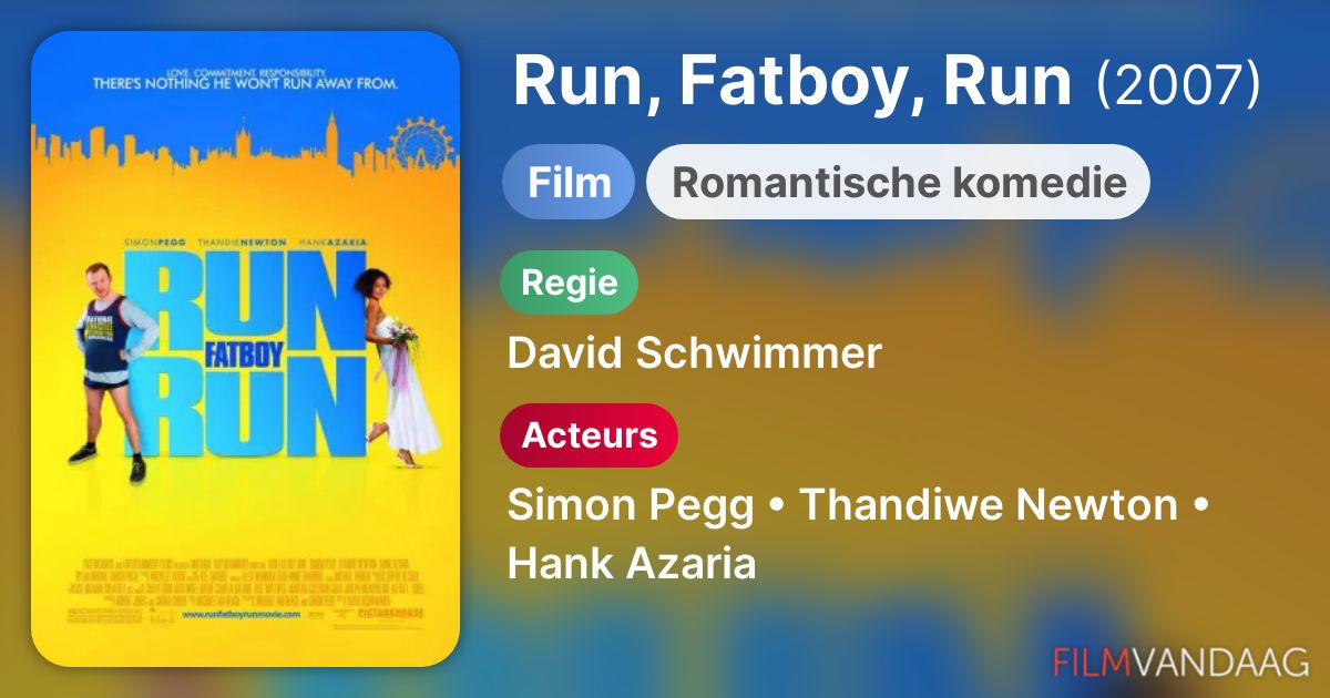 Run, Fatboy, Run (film, 2007) - FilmVandaag.nl