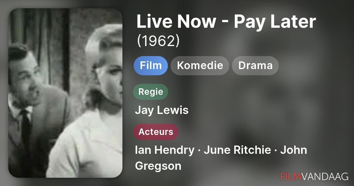 Live Now - Pay Later (film, 1962) - FilmVandaag.nl